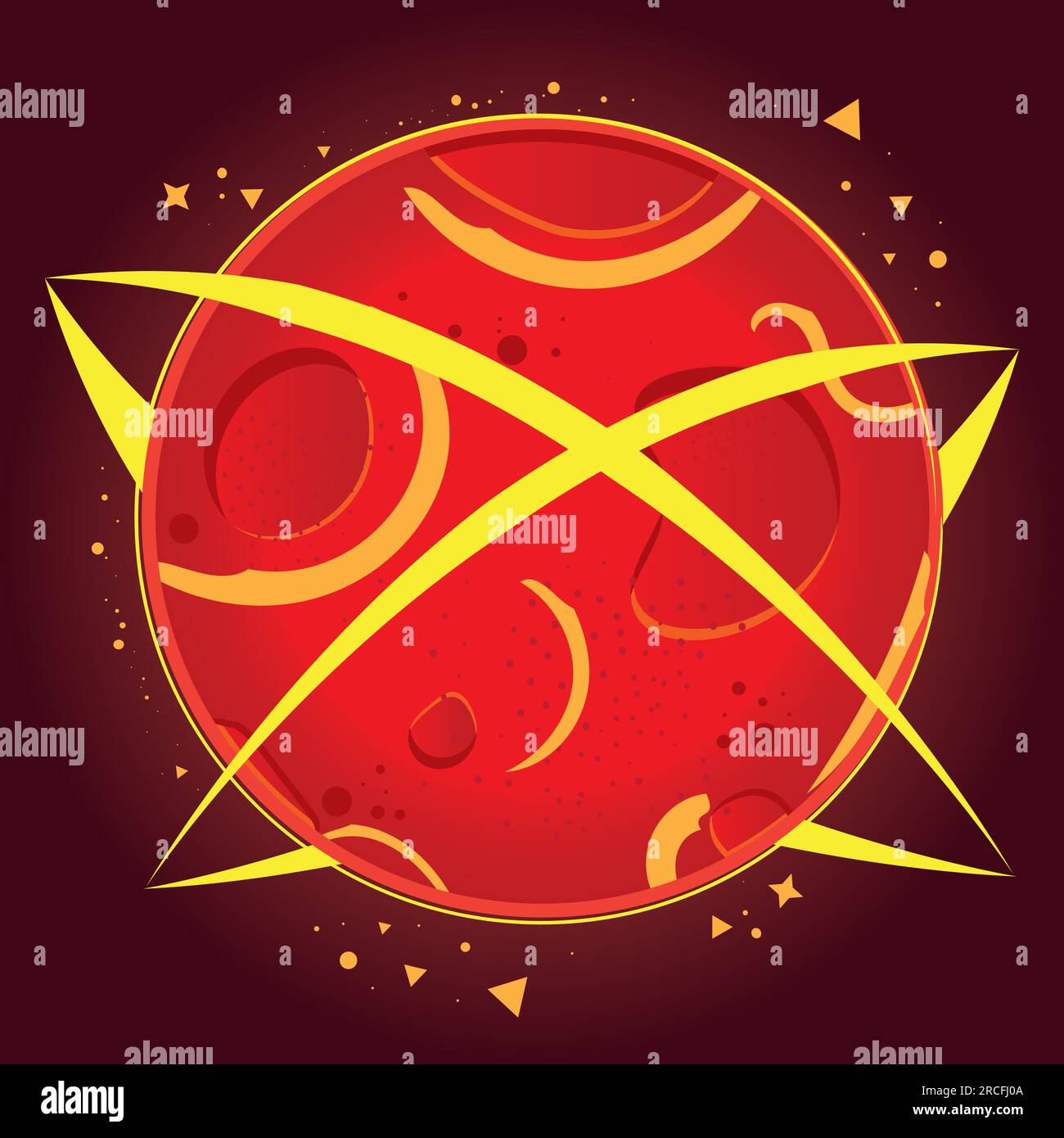 Isolated abstract plantet Cosmic star Vector Stock Vector Image & Art ...
