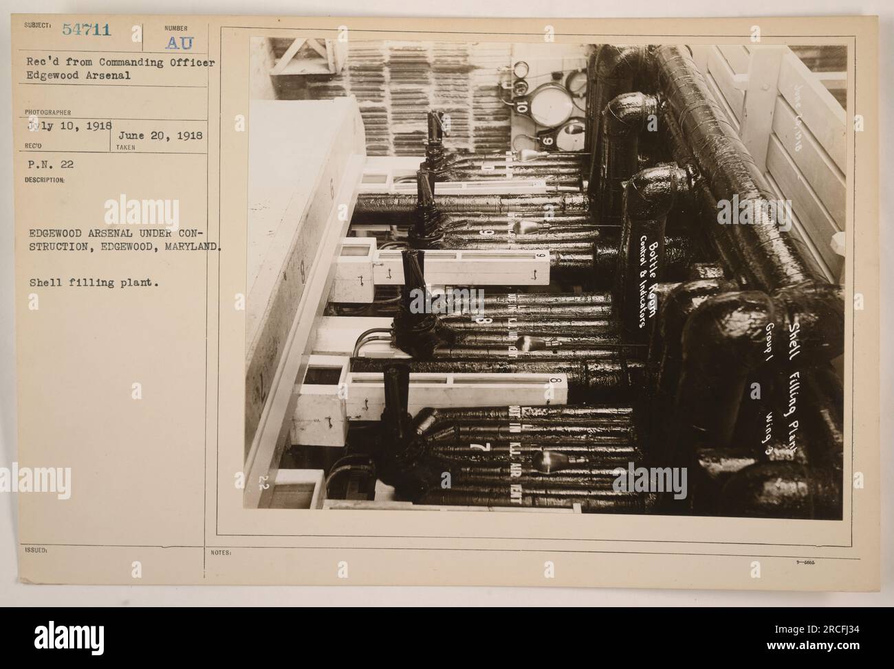 "Construction of the shell filling plant at Edgewood Arsenal in ...
