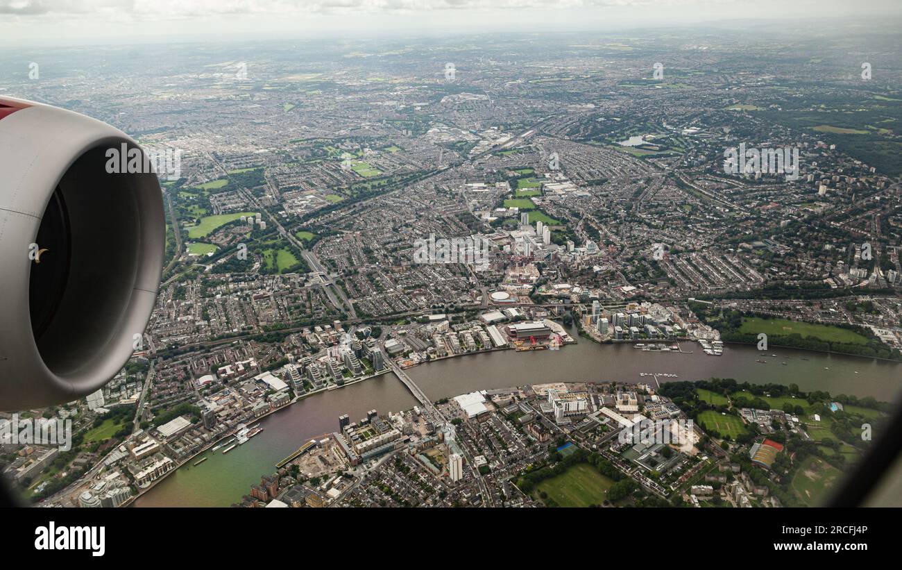 Aerial Views, scenes from an airliner Stock Photo - Alamy