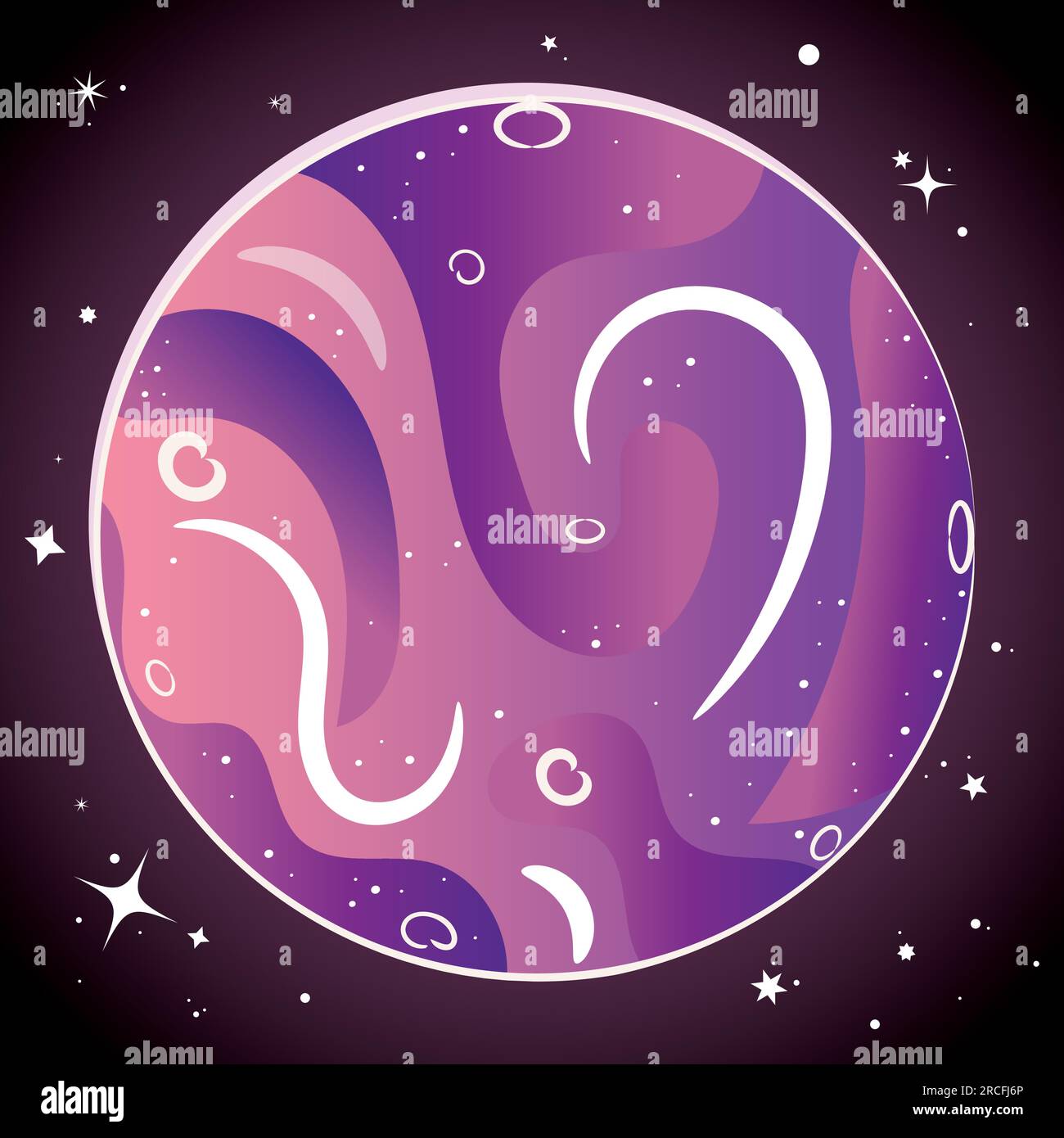 Isolated abstract plantet Cosmic star Vector Stock Vector Image & Art ...