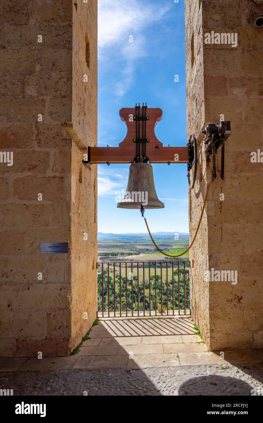 San Nicolas Bell at Segovia Cathedral Bell Tower - Segovia, Spain Stock ...