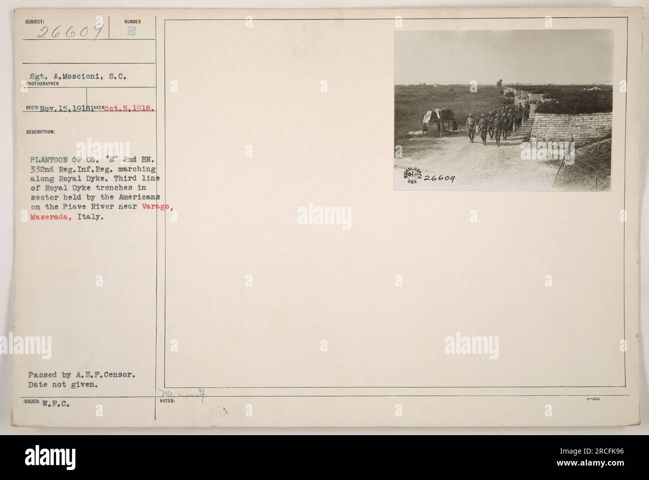 332nd reg infantry hi-res stock photography and images - Alamy