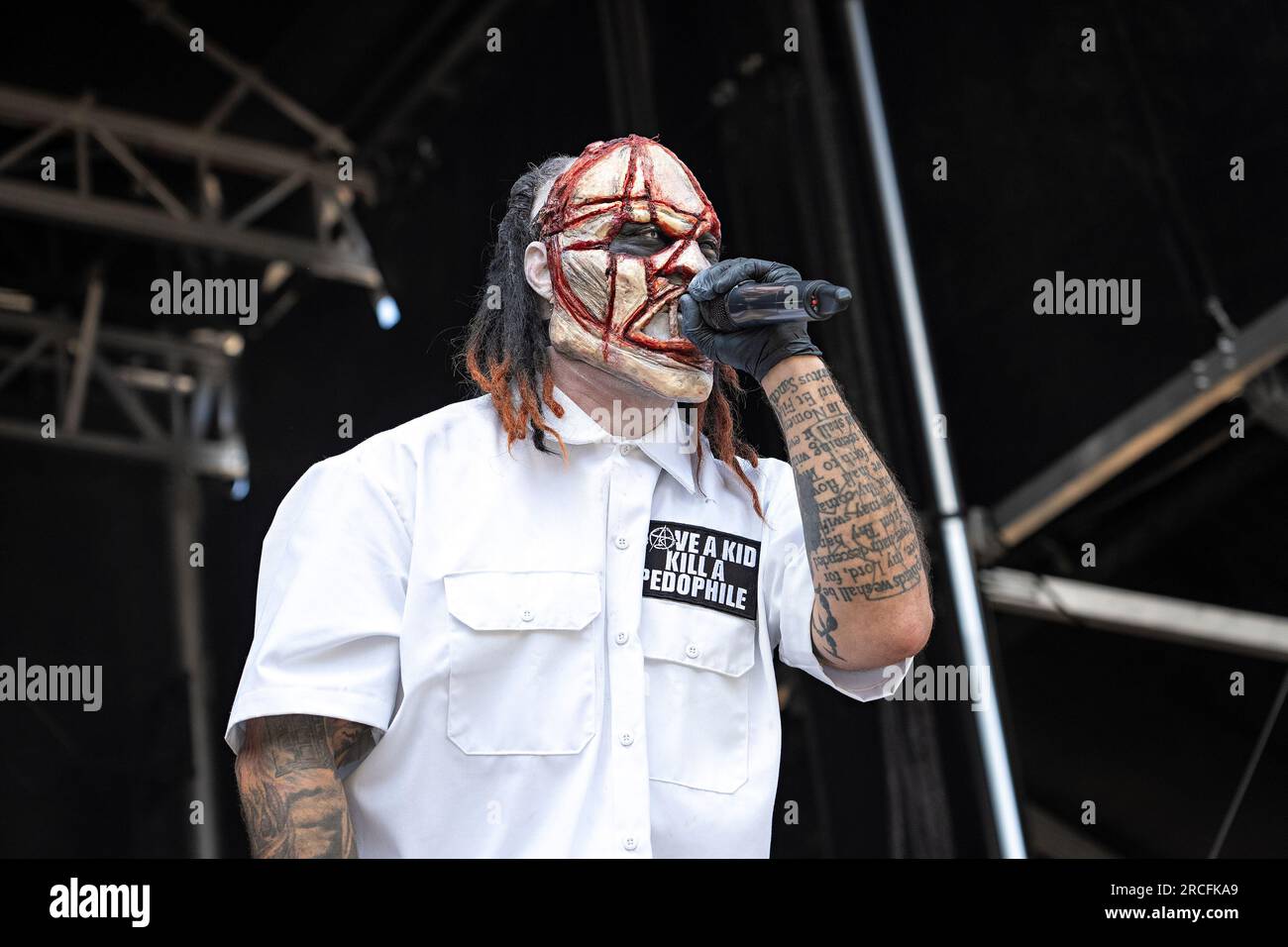 Waylon Reavis of A Killer's Confession performs at Inkcarceration Music ...