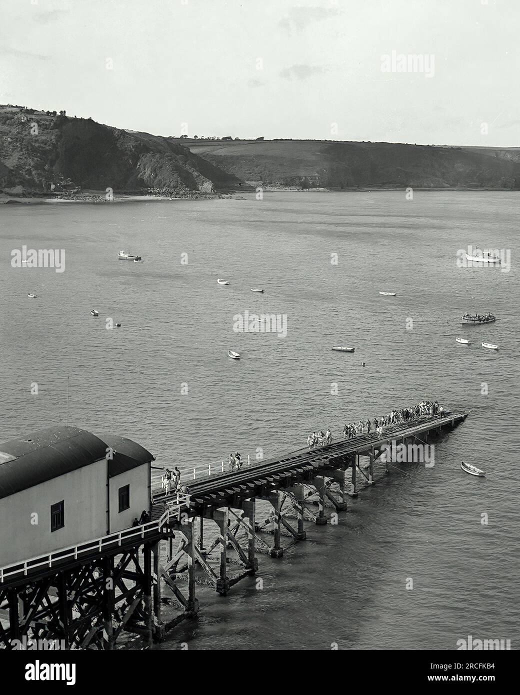 lifeboat house, Tenby, Wales, 1961 Stock Photo - Alamy