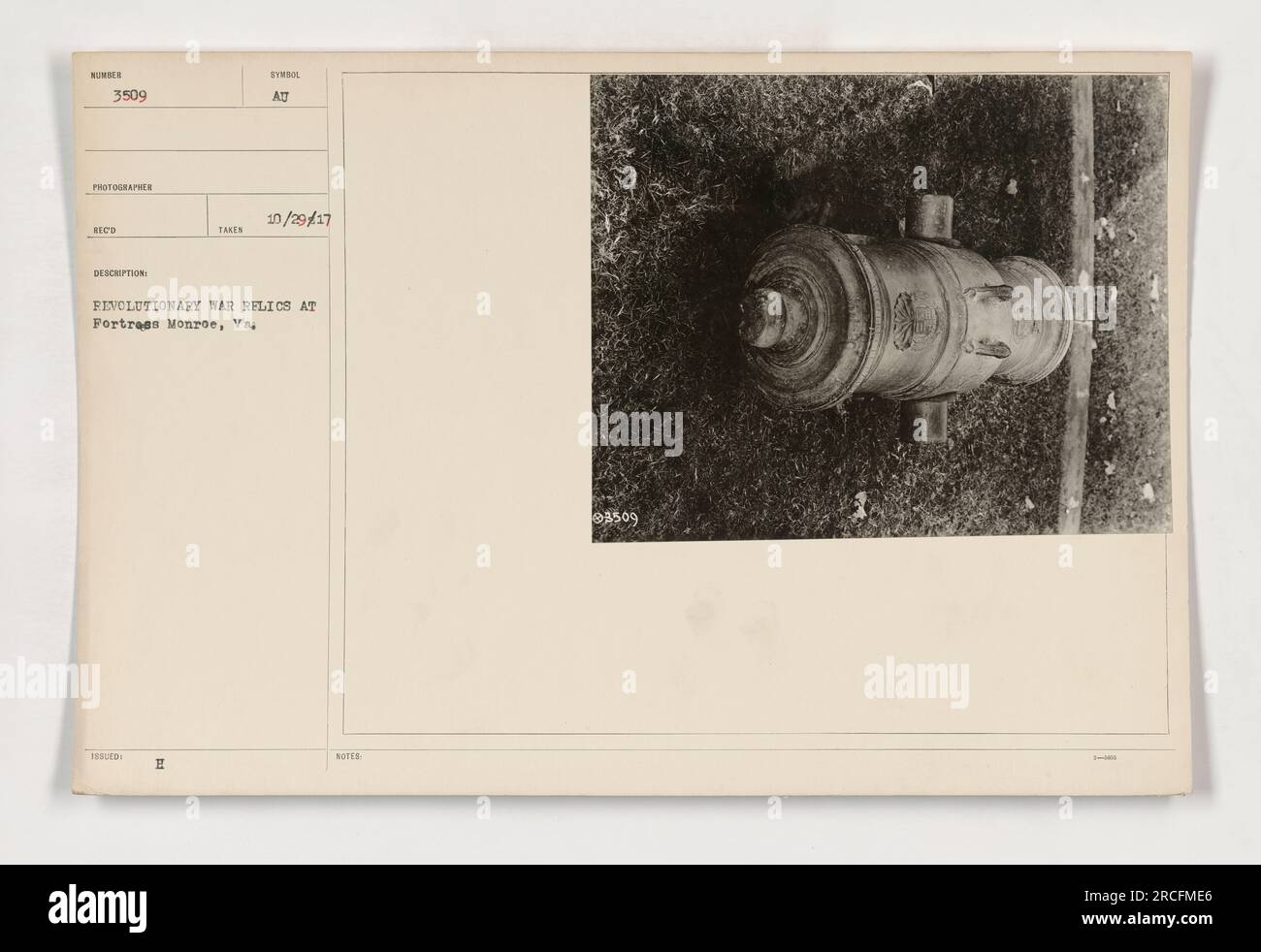 Revolutionary War relics on display at Fortress Monroe, Virginia. The ...