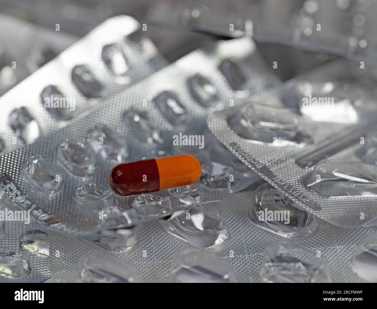 Empty medicine packages symbolic of medicine shortage Stock Photo - Alamy