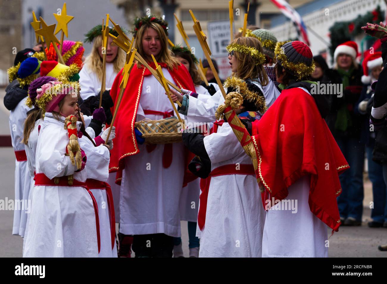 Santa Lucia Children's Procession Stock Photo - Alamy