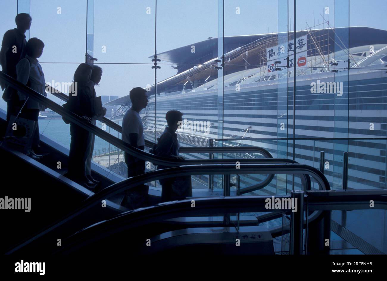 the Construction works at the new Convention and Exhibition Centre ...