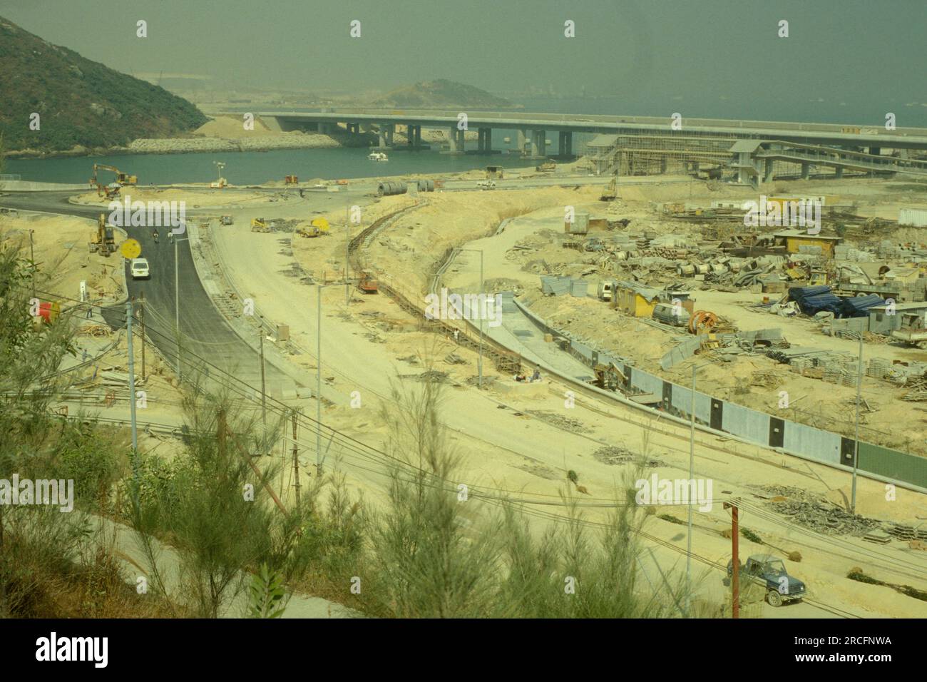 the construction of the New Hong Kong International Airport Chek Lap ...