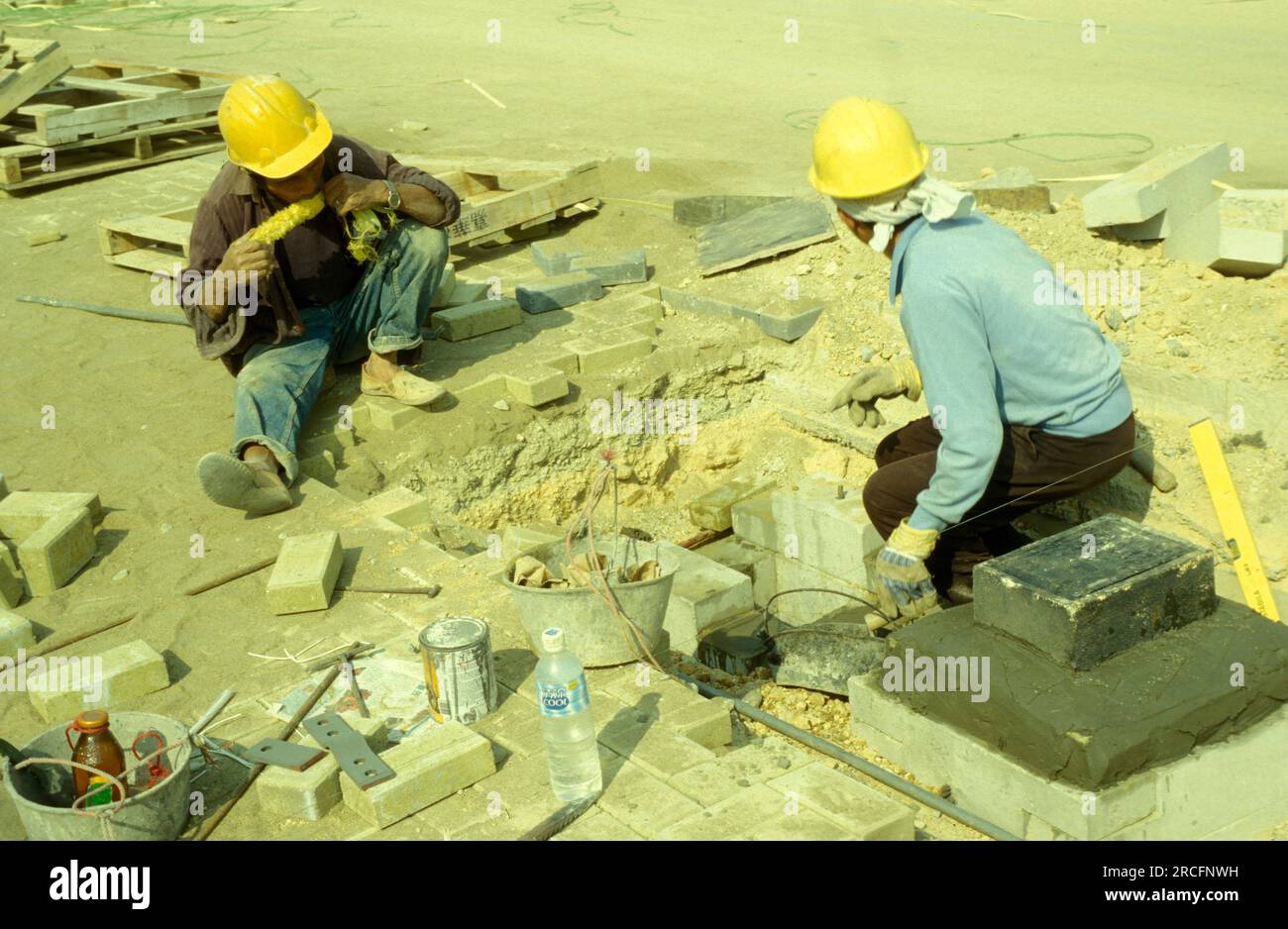 the construction of the New Hong Kong International Airport Chek Lap ...