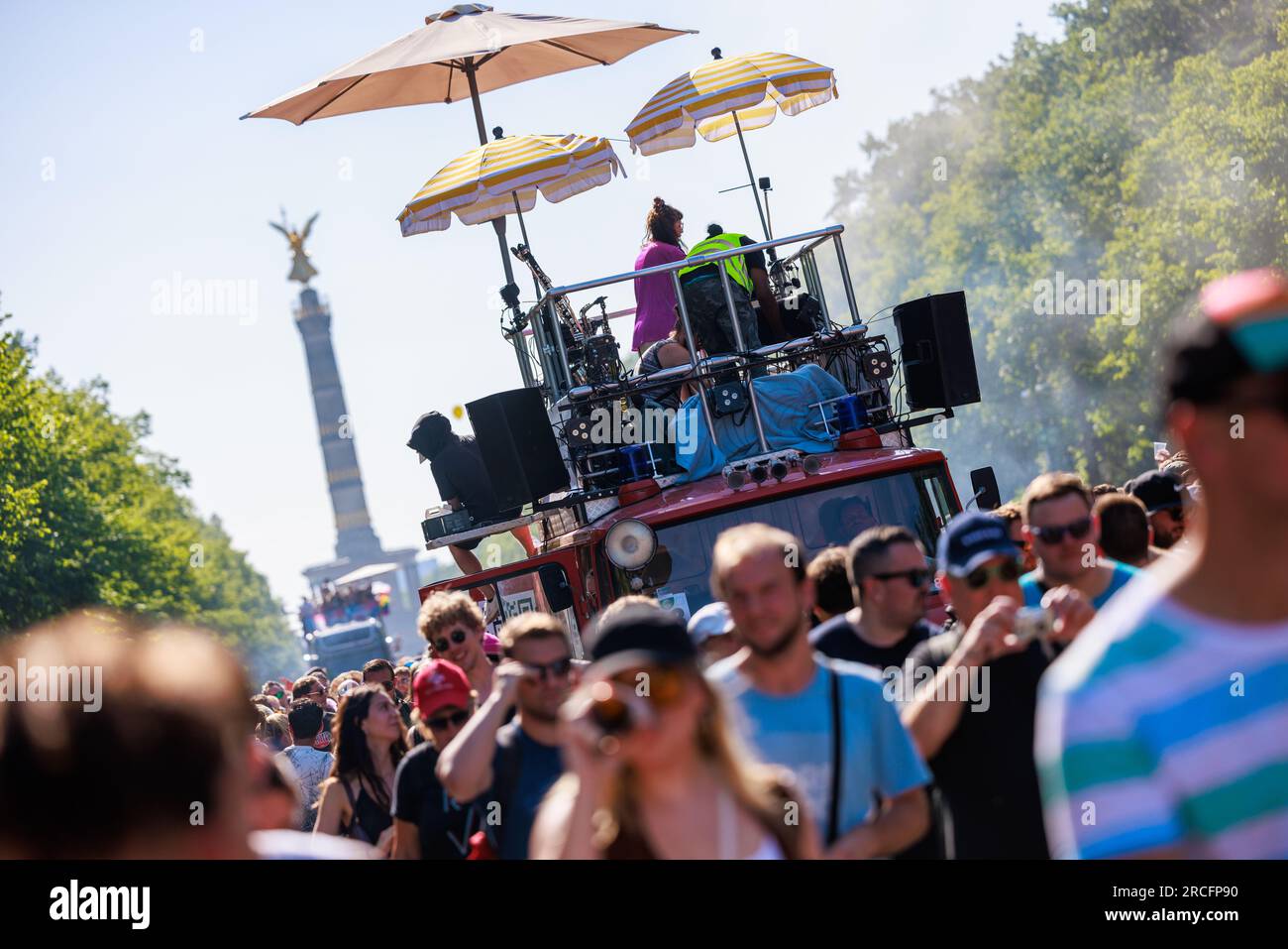Berlin, Berlin/Germany - July 08.2023: Rave the Planet parade in Berlin ...