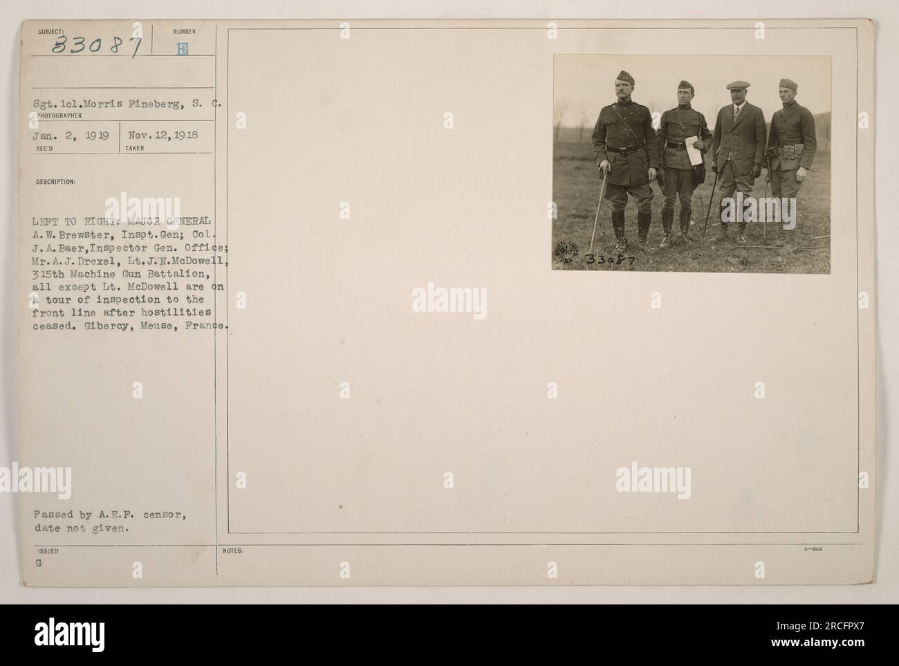 315th machine gun battalion hi-res stock photography and images - Alamy