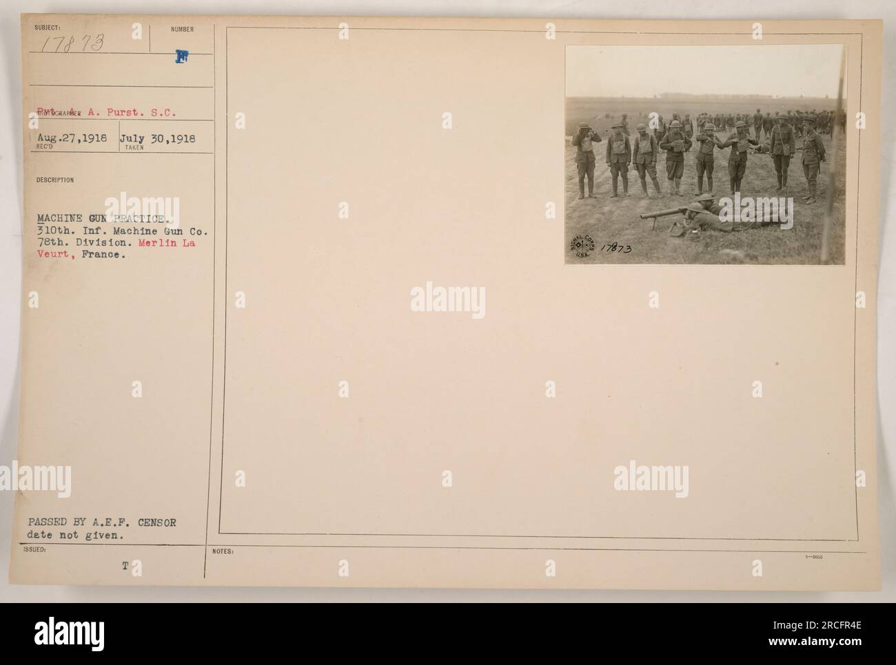 310th infantry hi-res stock photography and images - Alamy