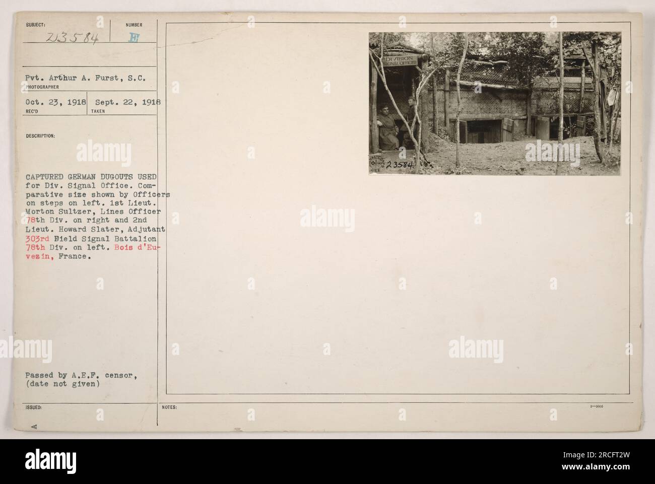 Soldiers Pvt. Arthur A. Purst, 1st Lieut. Morton Sultzer, and 2nd Lieut ...