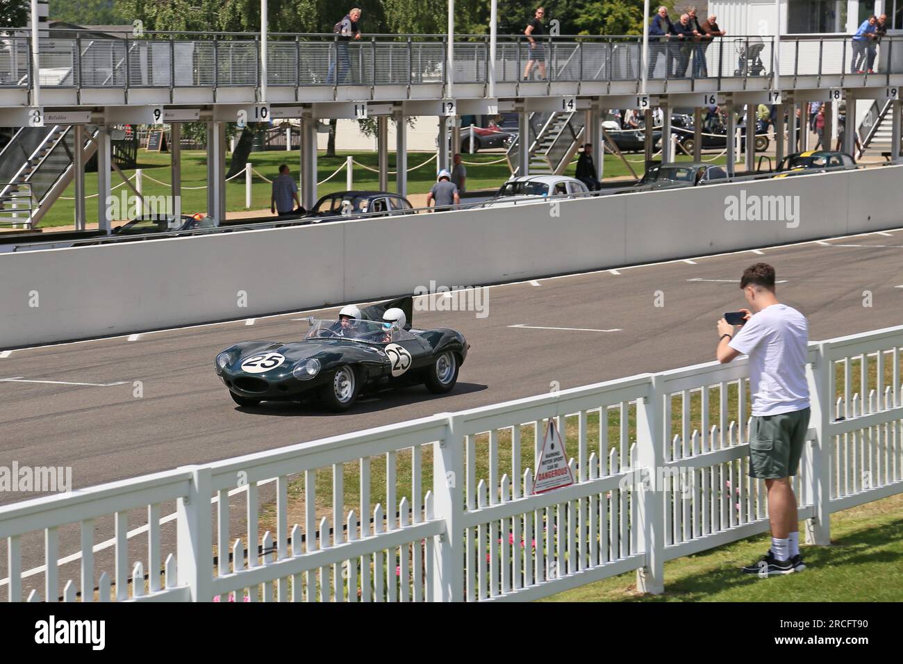 Jaguar Works 'long-nose' D-Type (XKD 605, 1956), Mike Hawthorn Track ...