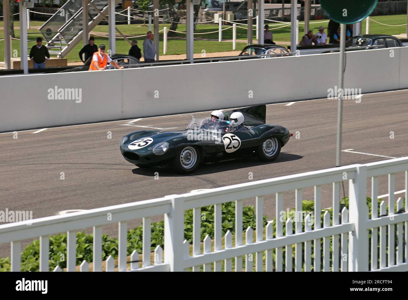 Jaguar Works 'long-nose' D-Type (XKD 605, 1956), Mike Hawthorn Track ...