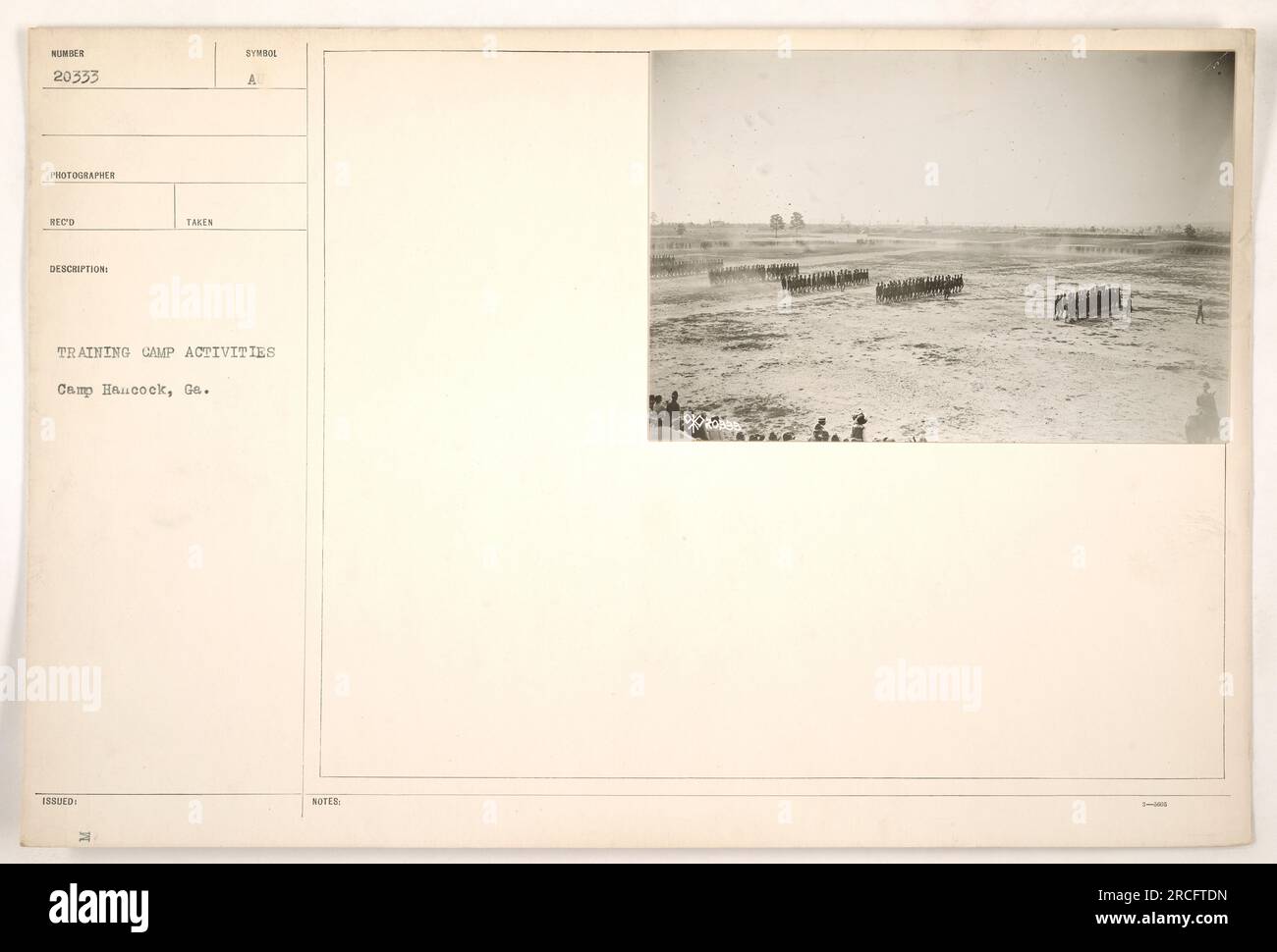 Soldiers participating in military training at Camp Hancock, Georgia ...