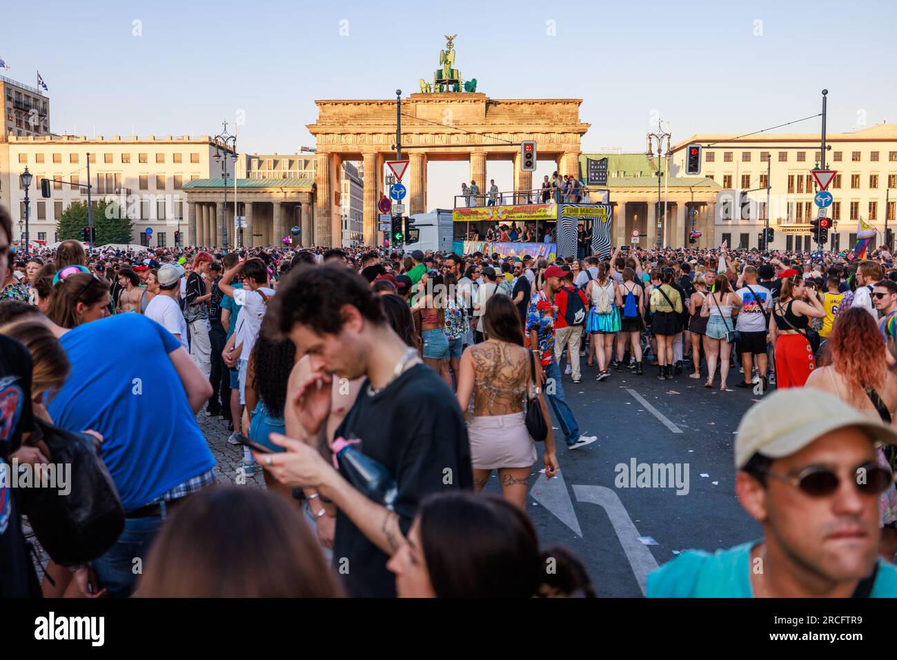 Berlin, Berlin/Germany - July 08.2023: Rave the Planet parade in Berlin ...