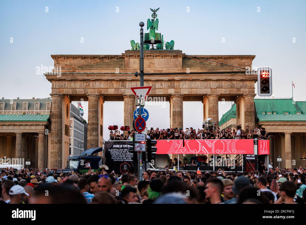 Berlin, Berlin/Germany - July 08.2023: Rave the Planet parade in Berlin ...