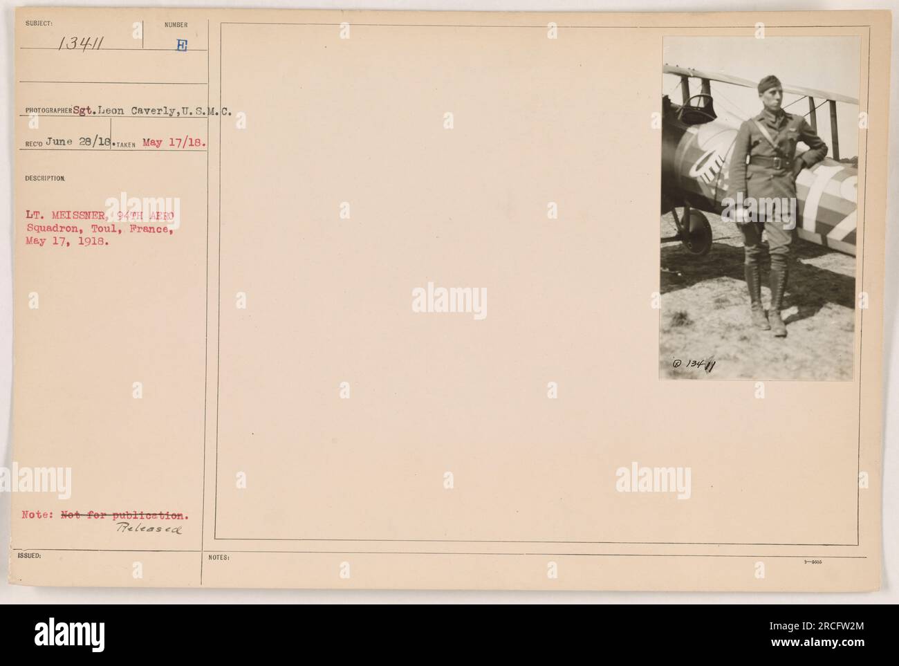 Sgt. Leon Caverly of the U.S. Marine Corps is photographed alongside Lt ...