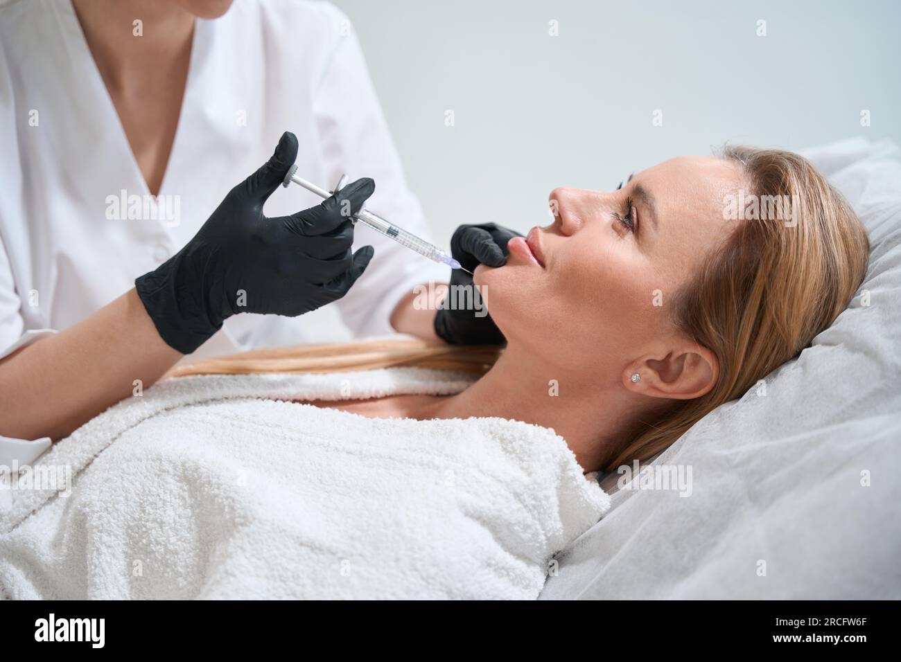 Botulinum toxin chin injection hi-res stock photography and images - Alamy