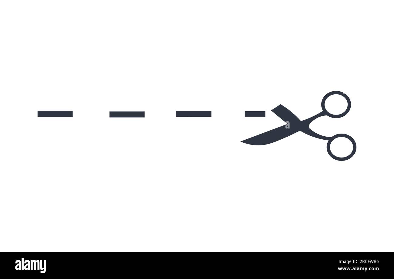 Cut Scissors Symbol. Concept of medical equipment Stock Vector Image ...