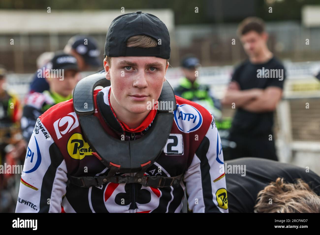 Norick Bloedorn - Bell Vue Aces speedway rider. Portrait Stock Photo ...