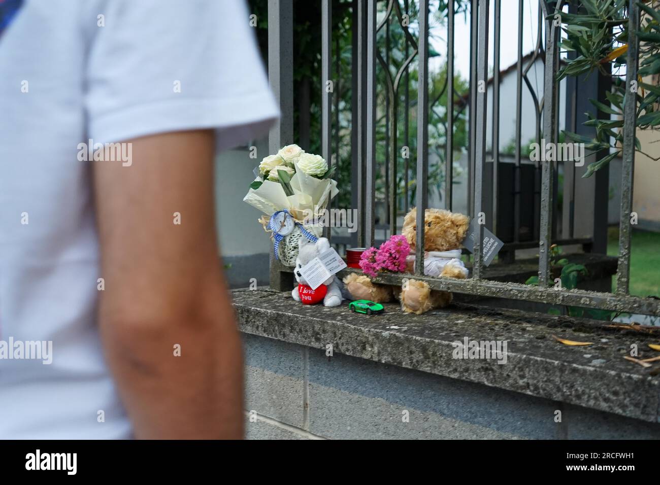 Voghera, Italy. 14th July, 2023. Voghera - Stuffed animals and toys at ...