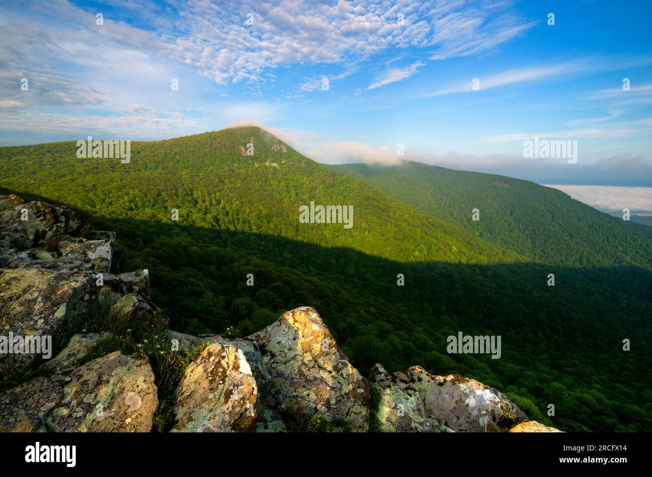 Hawksbill Summit, Shenandoah National Park, Virginia, USA Stock Photo ...