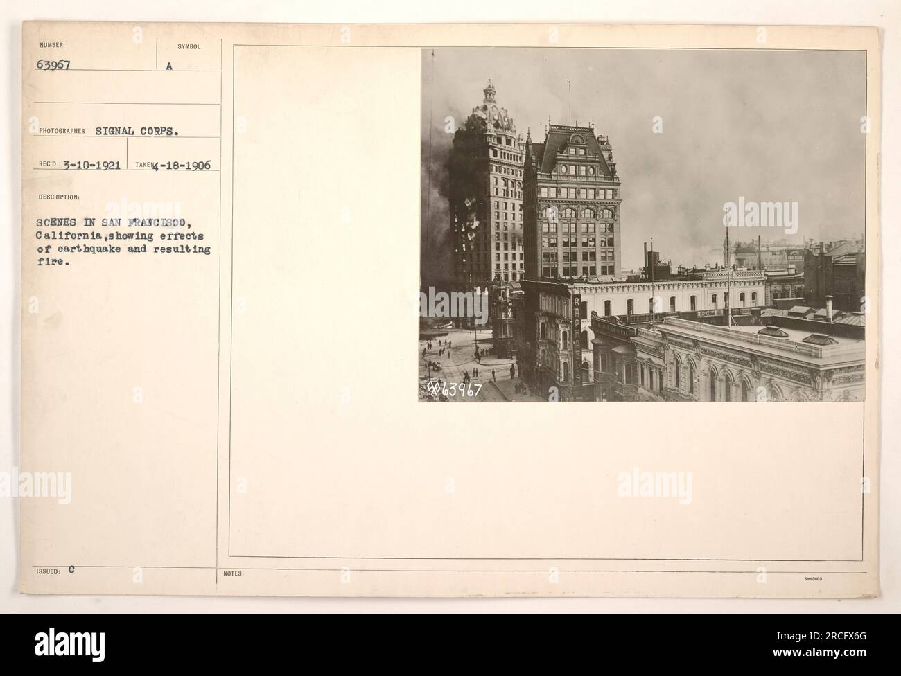 Devastation caused by 1906 San Francisco earthquake and resulting fire ...