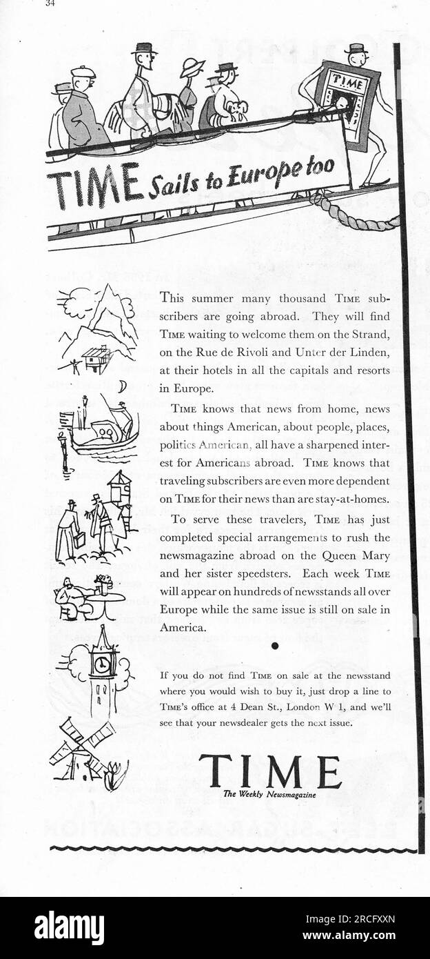 Old time magazine illustration hi-res stock photography and images - Alamy