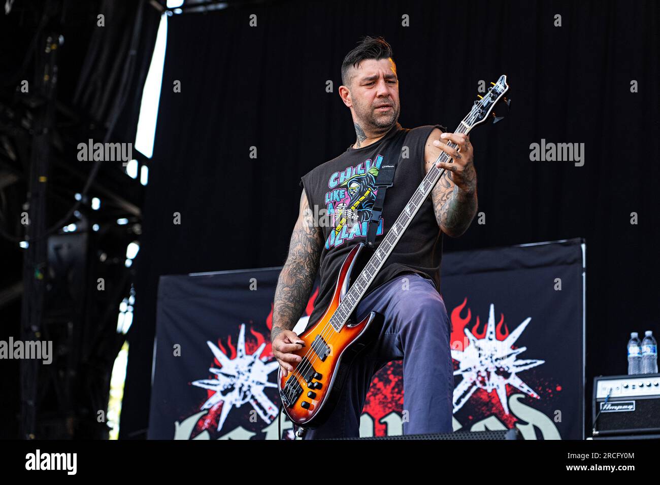 Chris Beattie of Hatebreed performs at Inkcarceration Music and Tattoo ...