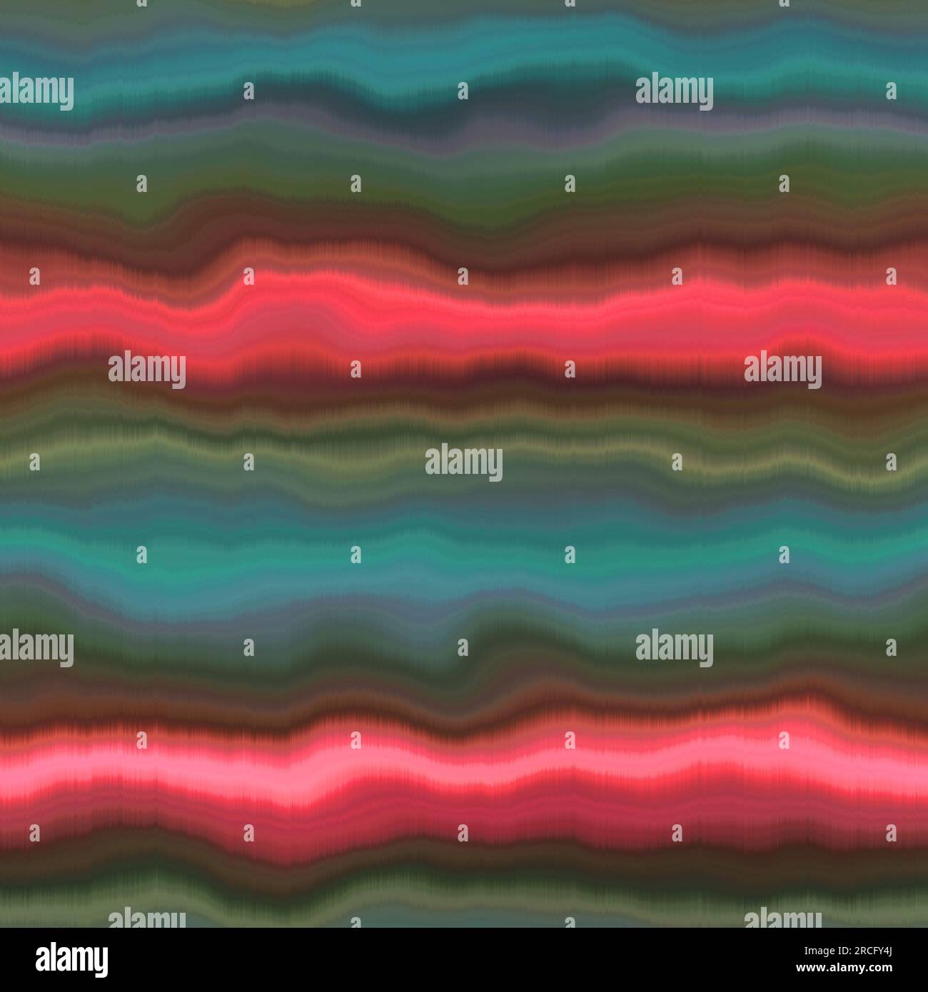 Vibrant tie dye wash stripe wave seamless pattern. Blurry fashion ...