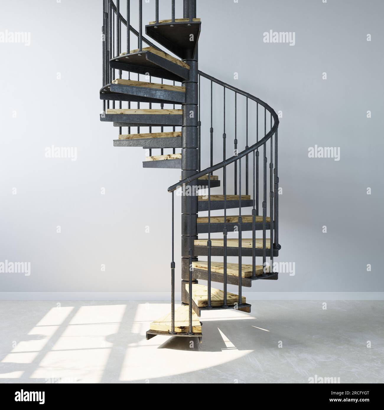 spiral staircase interior Stock Photo - Alamy