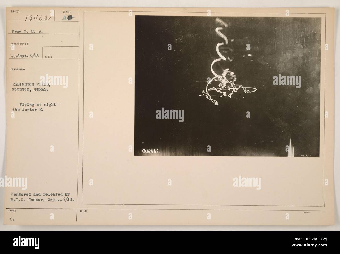 A photograph taken at Ellington Field, Houston, Texas, during World War ...