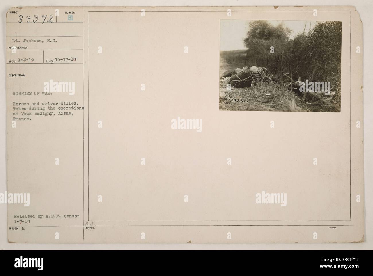 Lt. Jackson, S.C., photographed the aftermath of a devastating incident ...