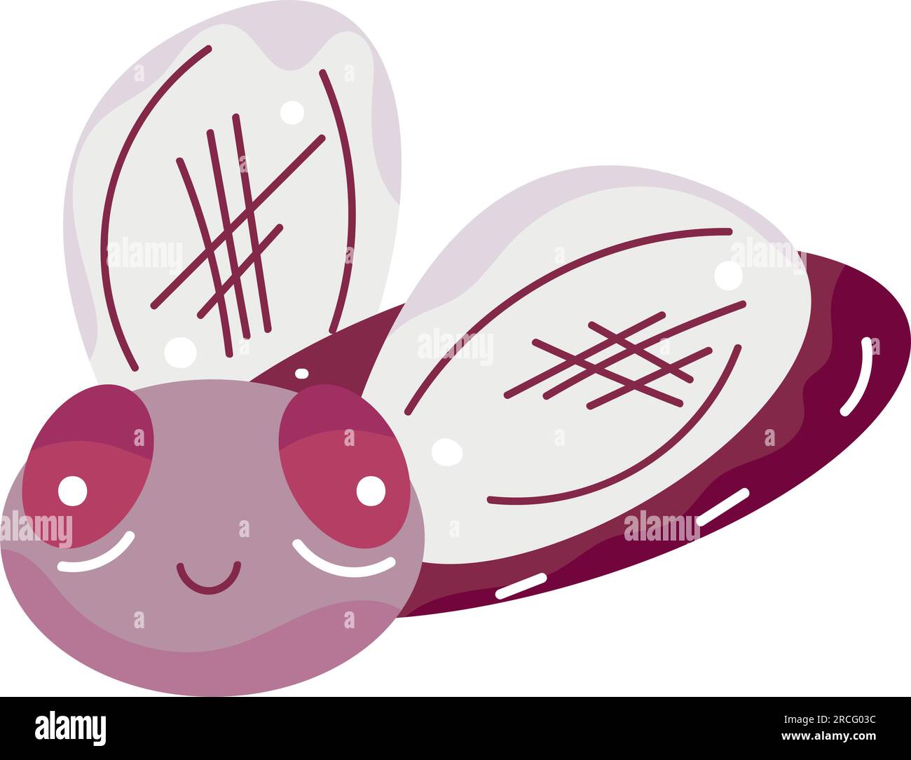 Isolated colored cute fly animal icon Vector Stock Vector Image & Art ...