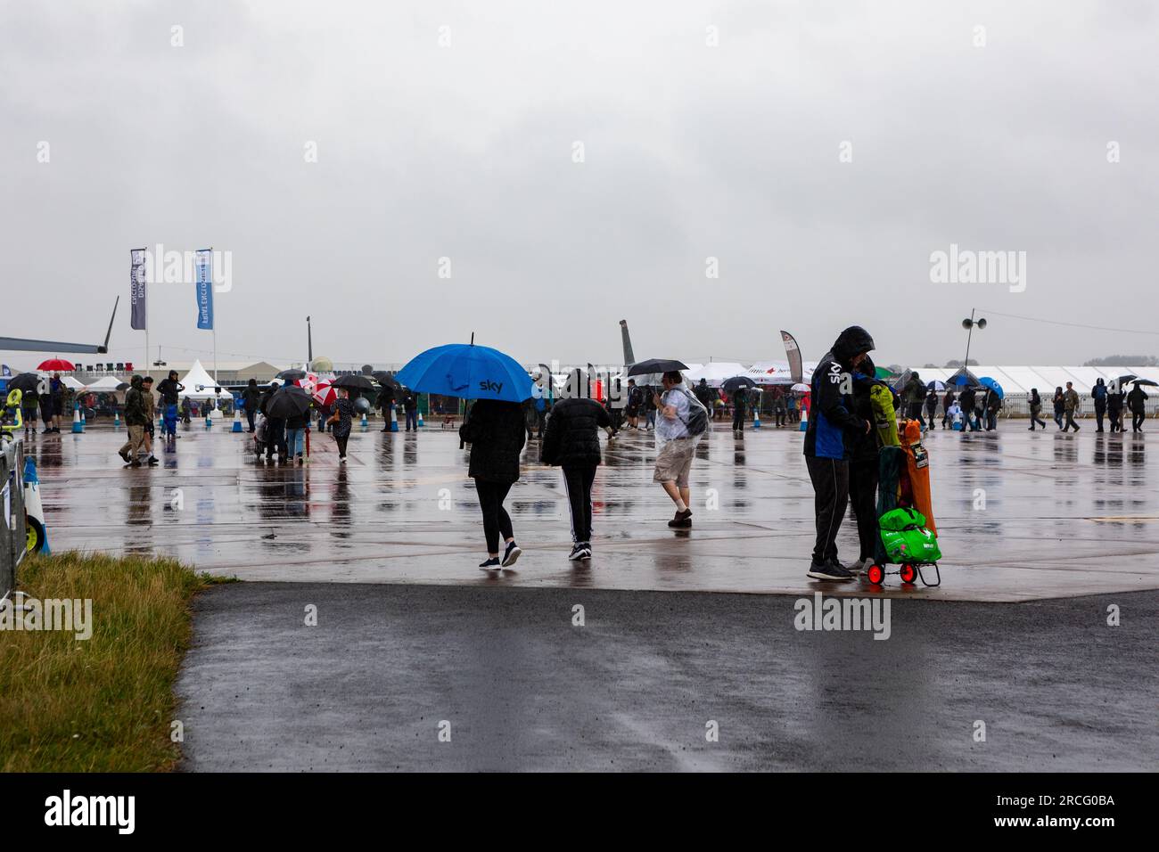 Fairford, UK. 14th July, 2023. RAF Fairford opens today for three days ...