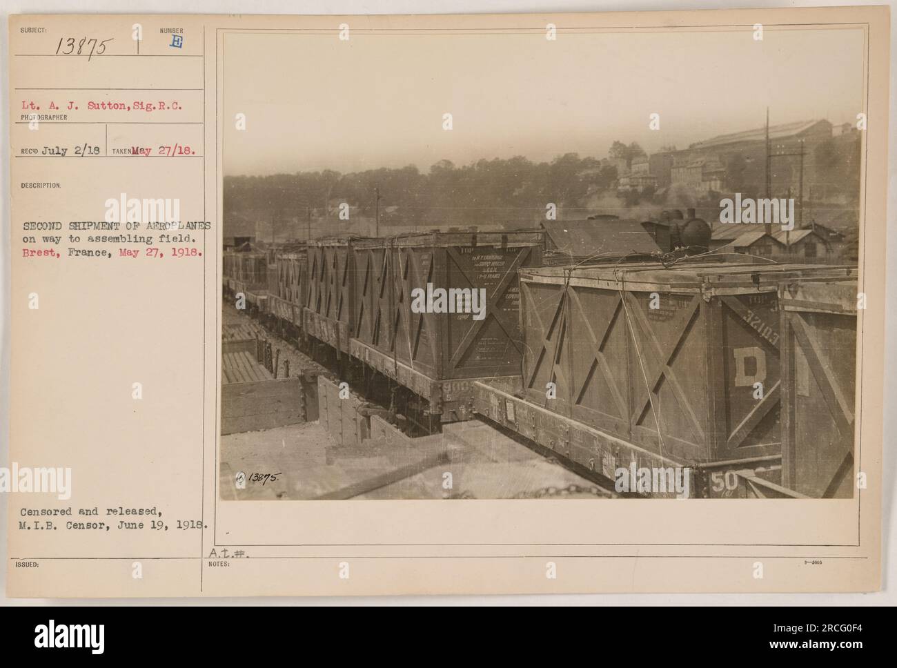 Caption: Lt. A. J. Sutton, Sig. R.C., captured this photograph on May ...