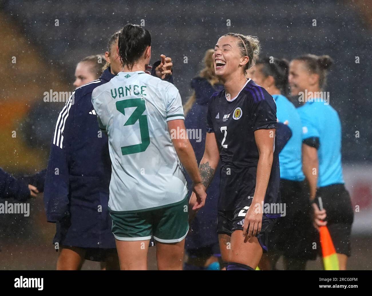 Scotland's Nicola Docherty celebrates following the women's friendly ...