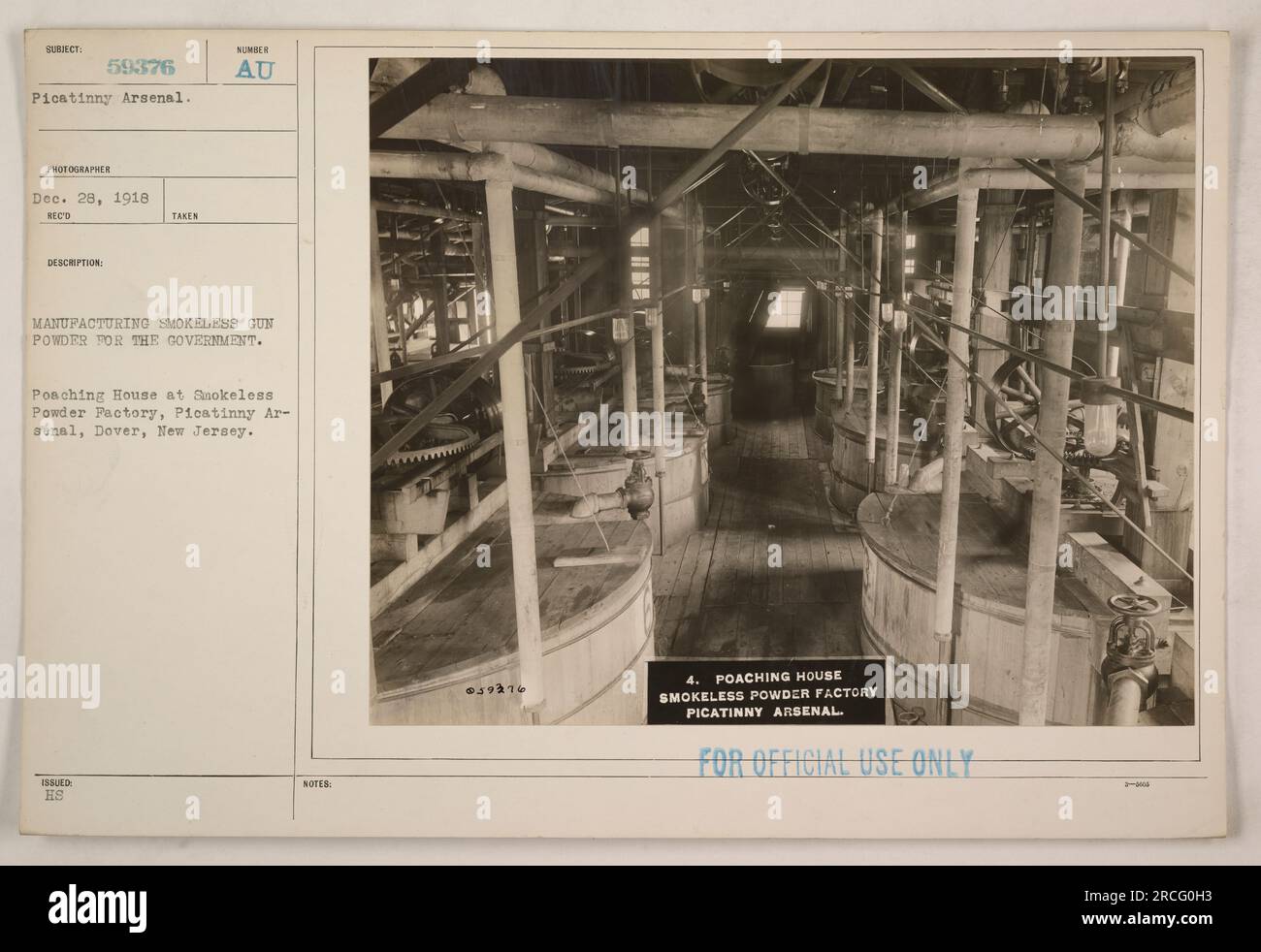 Workers at the Smokeless Powder Factory at Picatinny Arsenal in Dover ...