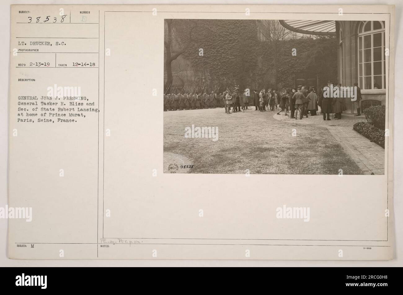 General John J. Pershing, General Tasker H. Bliss, and Secretary of ...