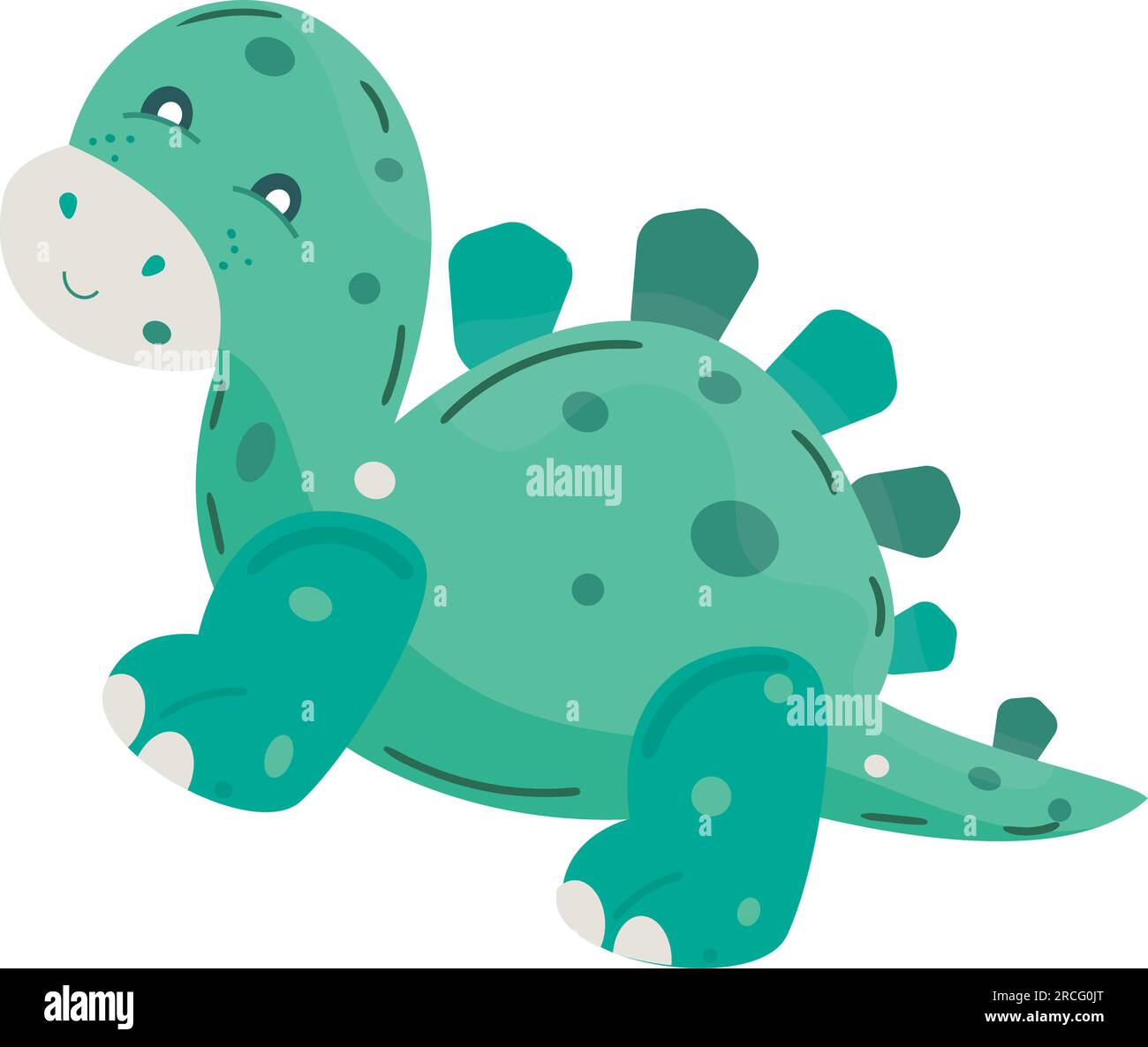 Isolated colored cute dinosaur character Vector Stock Vector Image ...