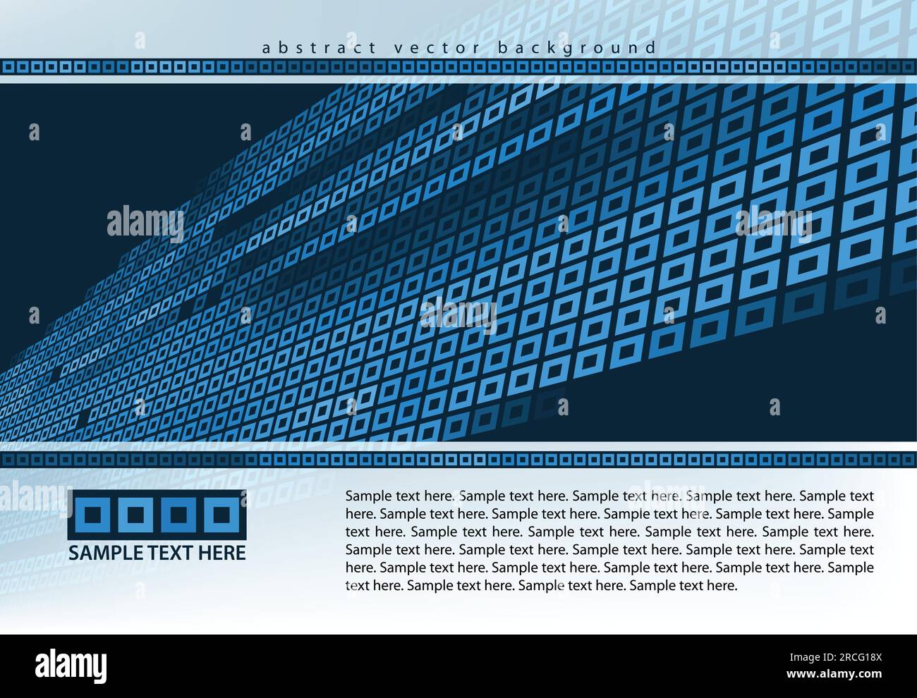 Abstract techno background with block chain. Futuristic vector graphic ...