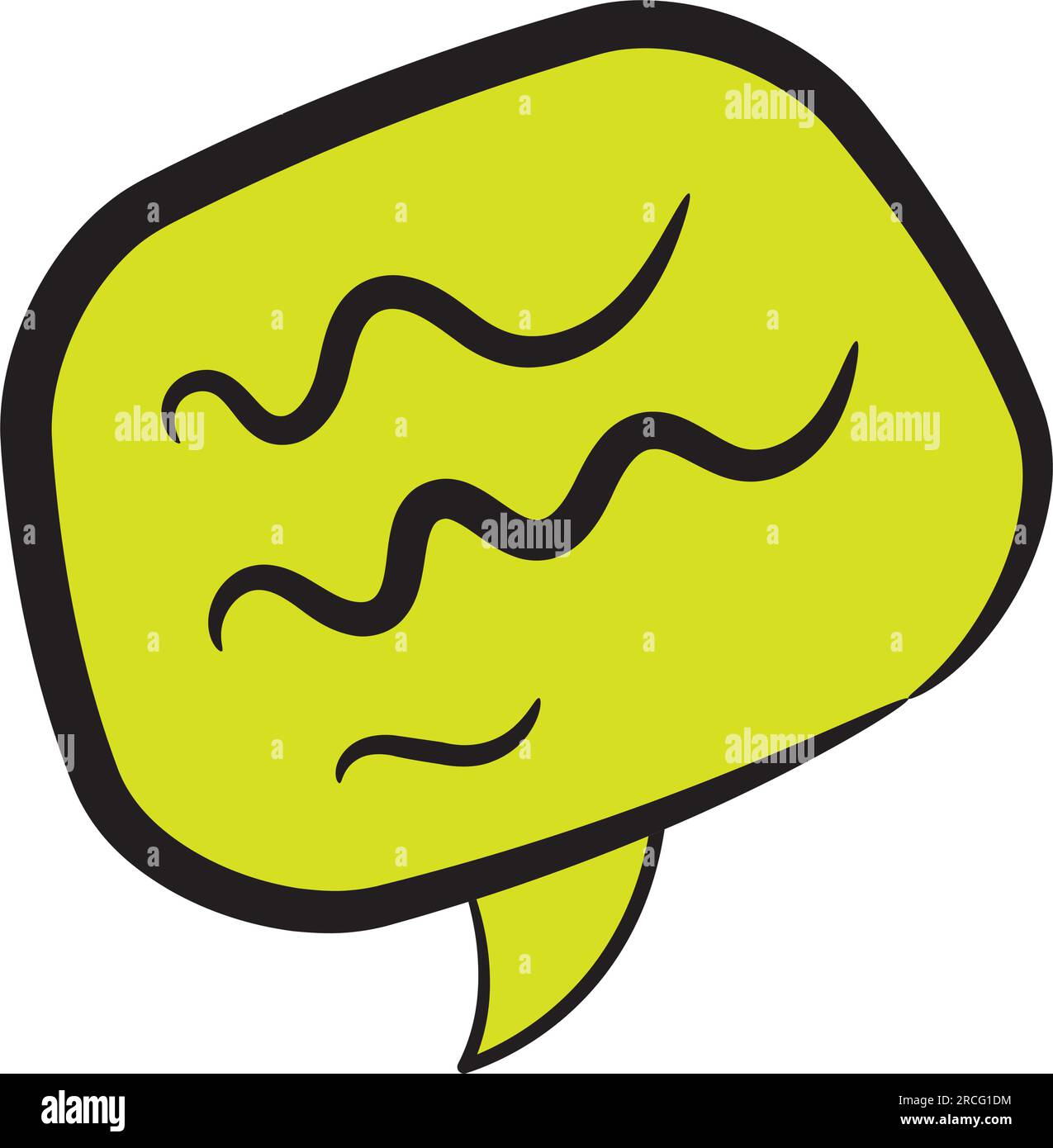 Isolated sketch of a comic bubble chat Vector Stock Vector Image & Art ...