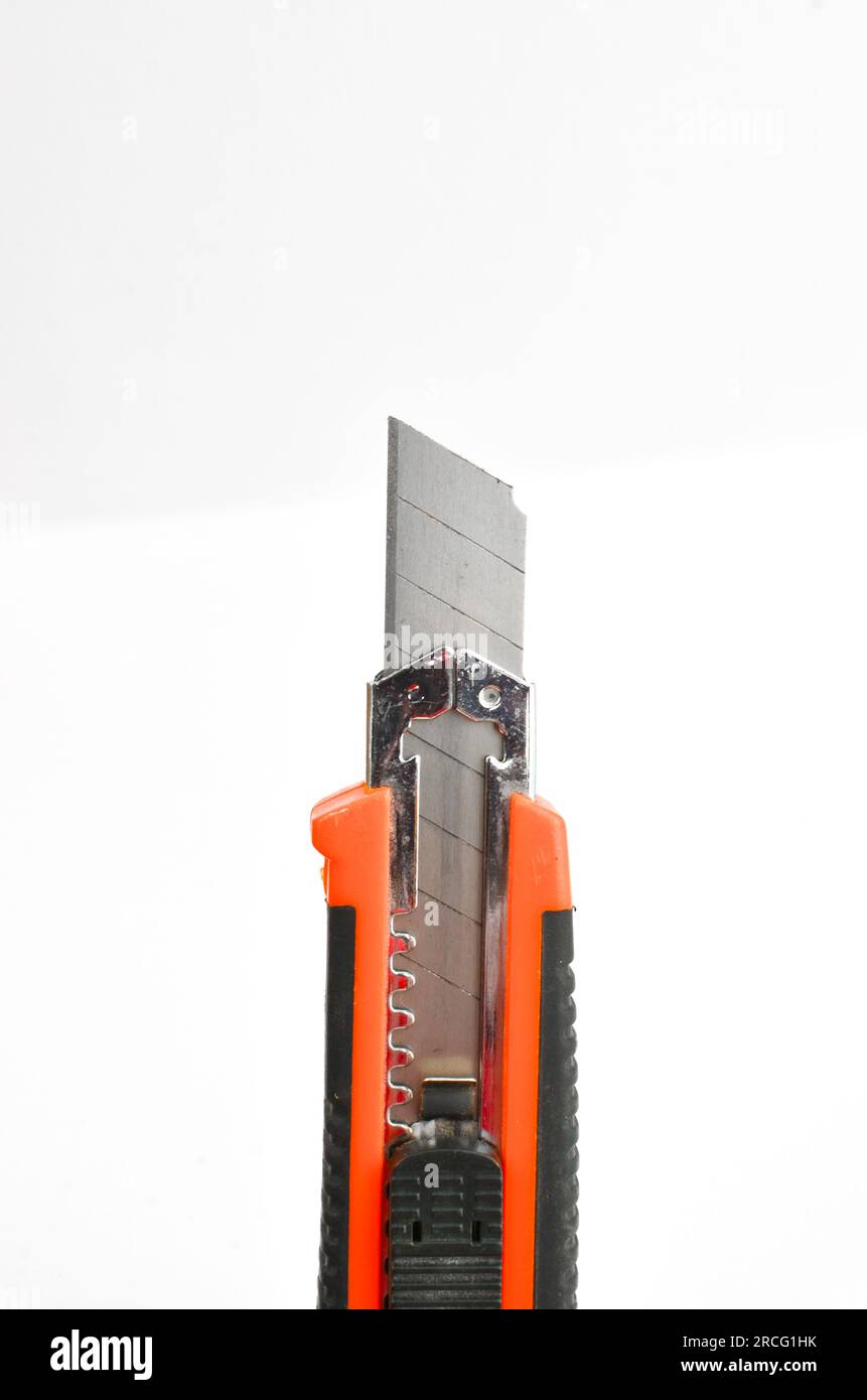 Stiletto blade in focus on a light background. Versatile and accurate ...