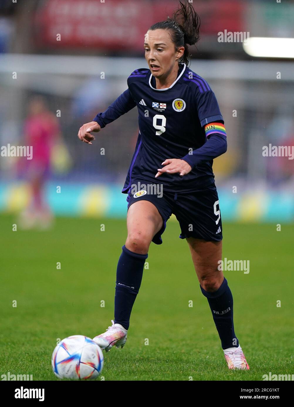 Scotland's Caroline Weir during the women's friendly match at Kilmac ...