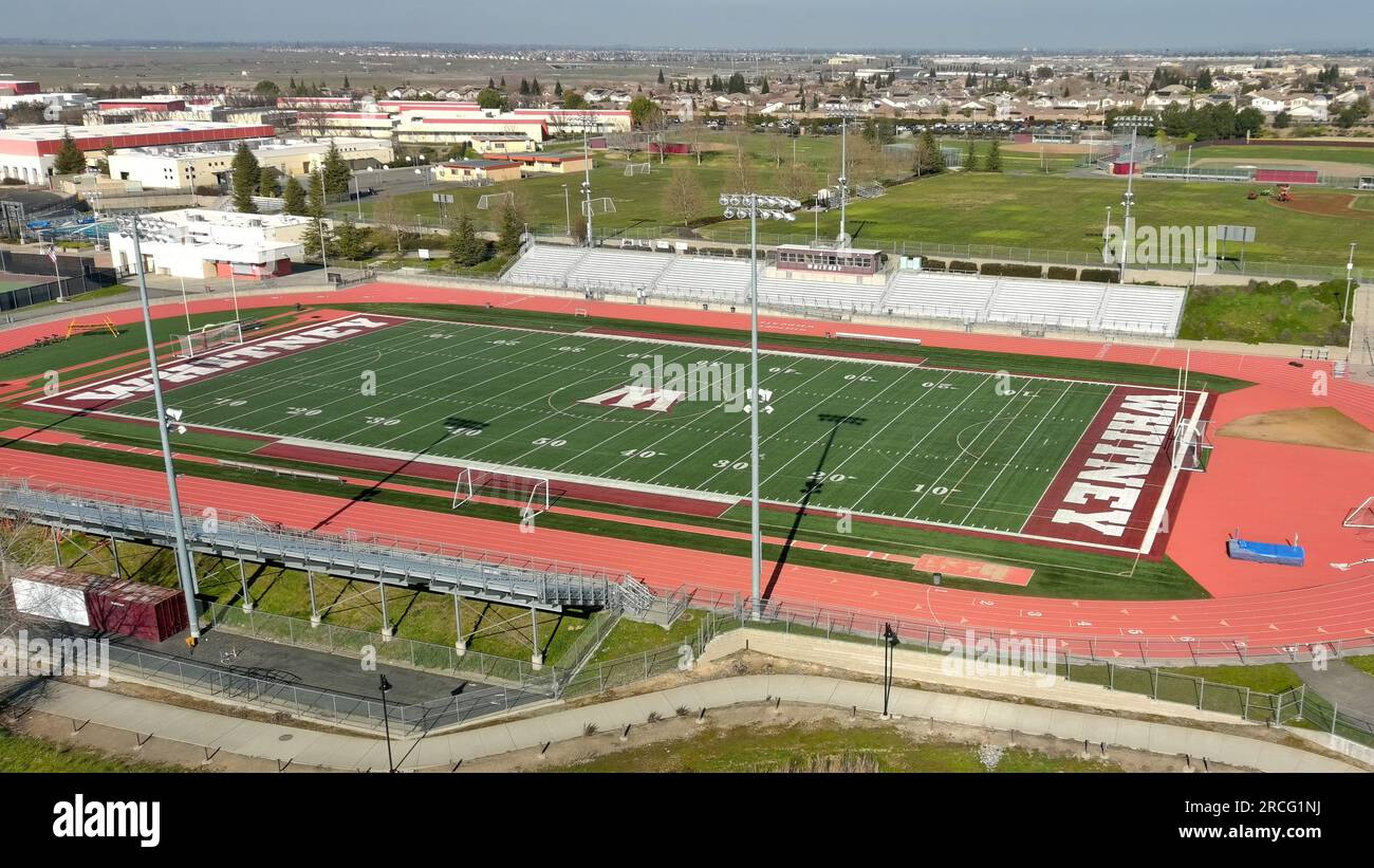 Whitney High School Football Field Stock Photo - Alamy