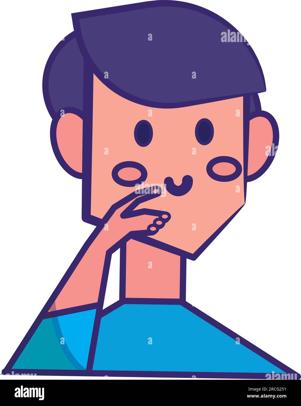 Isolated colored low poly boy character Vector Stock Vector Image & Art ...