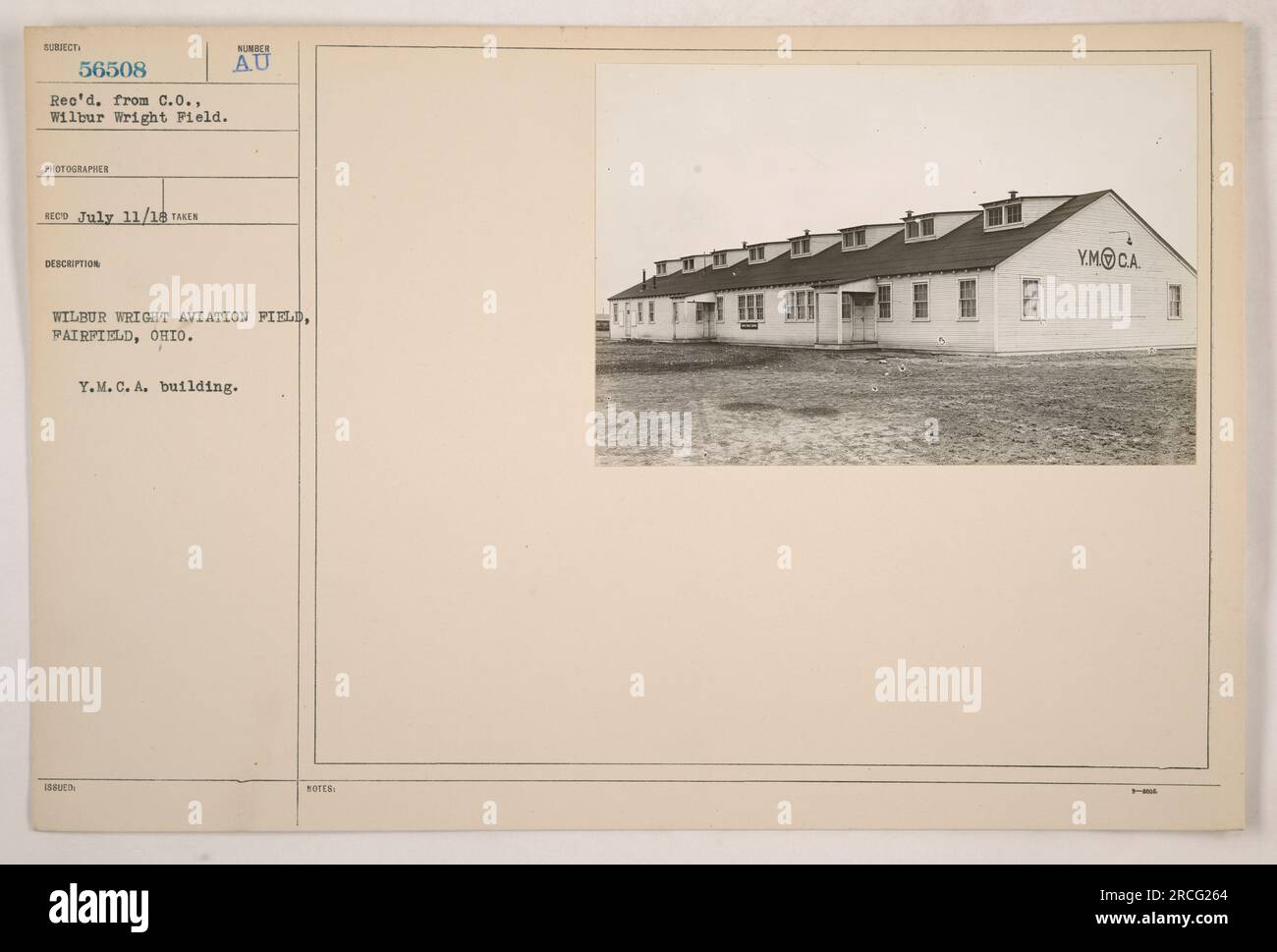 Wilbur Wright Aviation Field in Fairfield, Ohio, with a Y.M.C.A ...